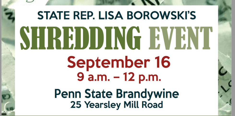 Shredding Event Hosted by State Rep. Lisa Borowski - Delaware County ...
